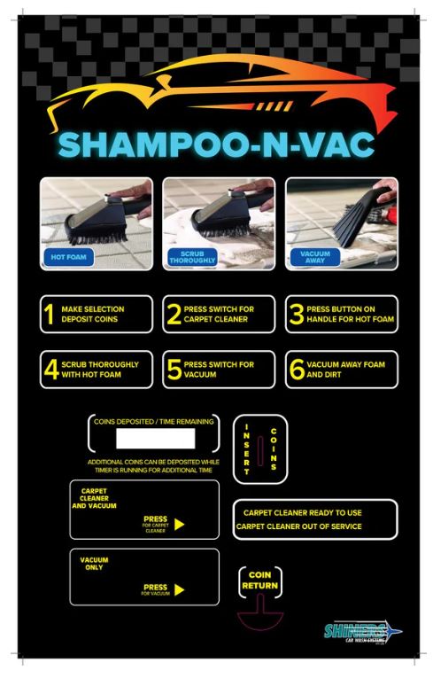 Vacuum - Signs and Decals – Shiners Car Wash Systems